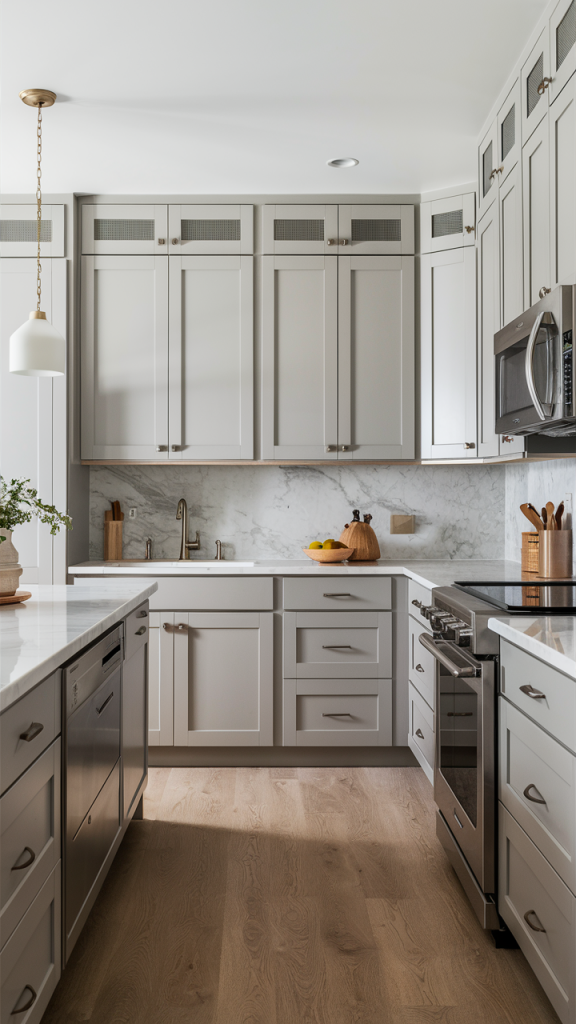 26 Kitchen Colors Schemes: White, Oak, Grey, Blue Cabinets, Dark ...