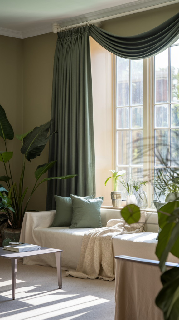 46 Dark Green Living Room Ideas | Dark Green Color Schemes, Accent ...