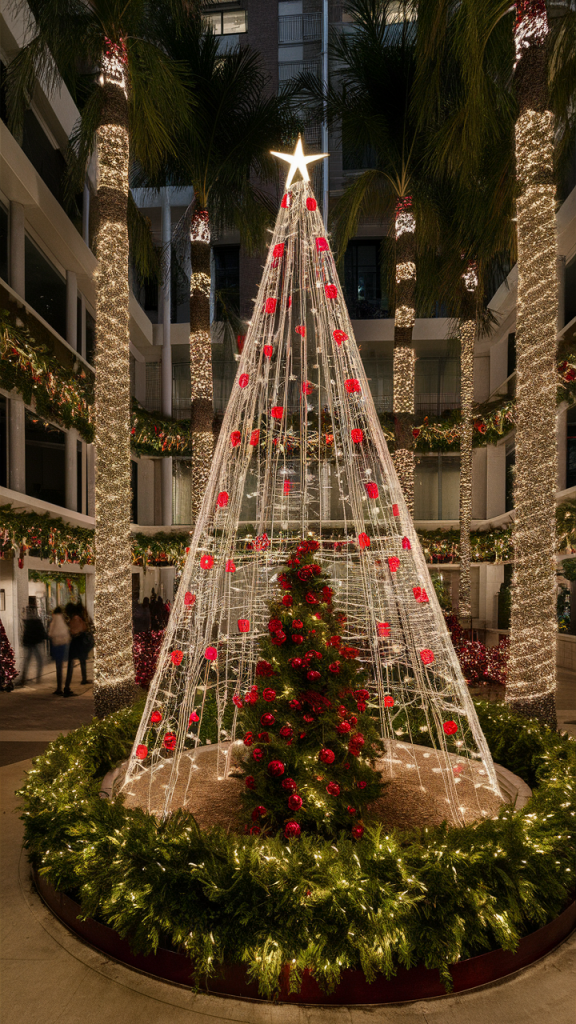 22 Ideas for White and Red Christmas Lights Outside: Stunning Decor for ...