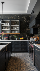 23 Dark Kitchen Ideas: Aesthetic Dark Kitchen Design with Cabinets ...