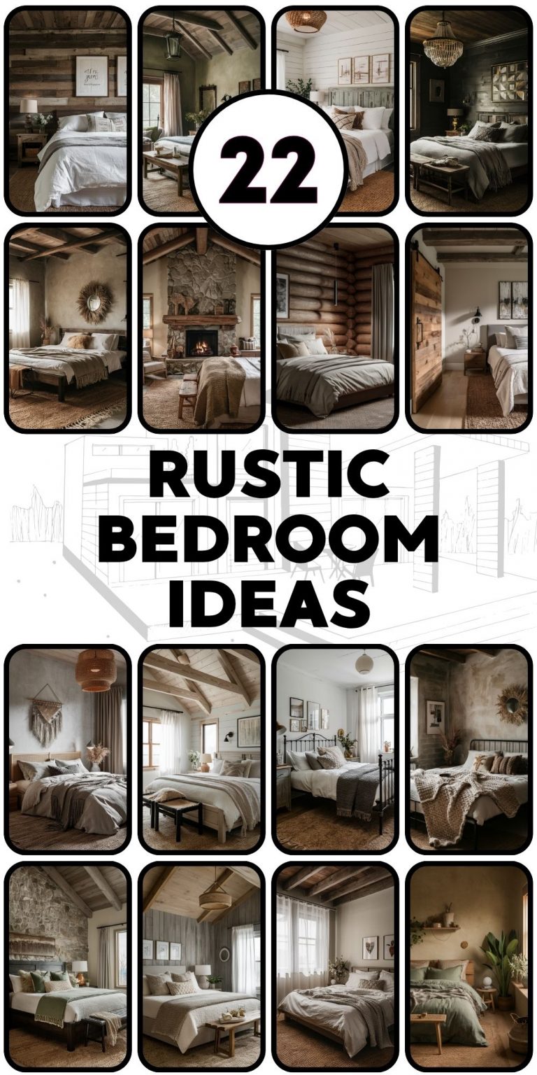 22 Rustic Bedroom Ideas: Modern, Cozy, Farmhouse, and Aesthetic Decor ...
