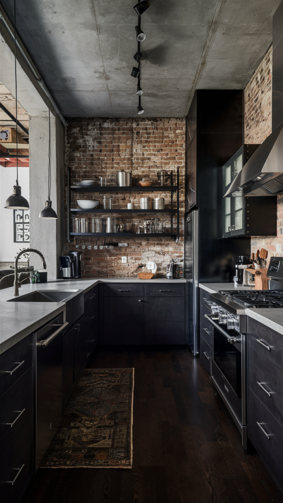 23 Dark Kitchen Ideas: Aesthetic Dark Kitchen Design with Cabinets ...