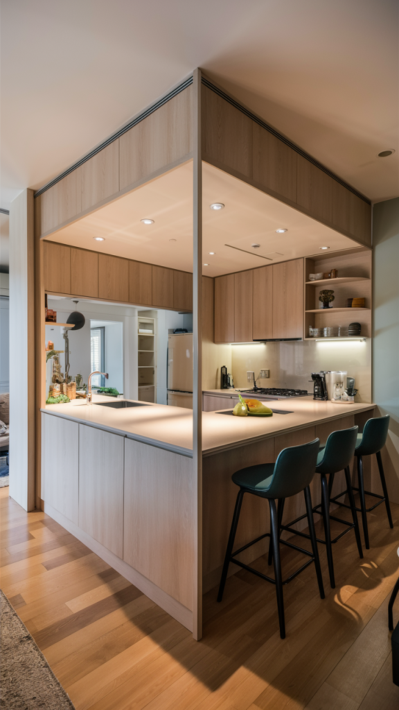 Open Kitchen 21 Ideas for Small Spaces | Modern Shelving, Cabinets ...