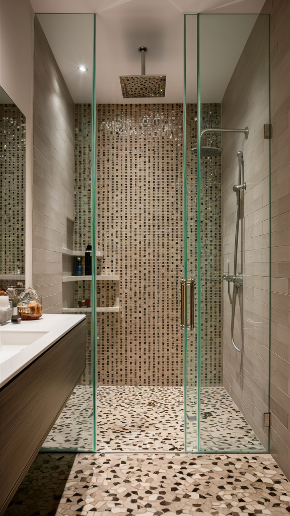 42 Stylish No Door Shower Ideas for Walk-In Master Baths, Small Spaces ...