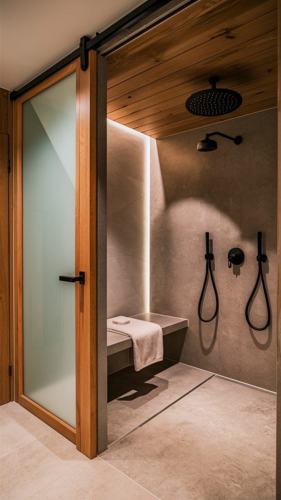 42 Stylish No Door Shower Ideas for Walk-In Master Baths, Small Spaces ...