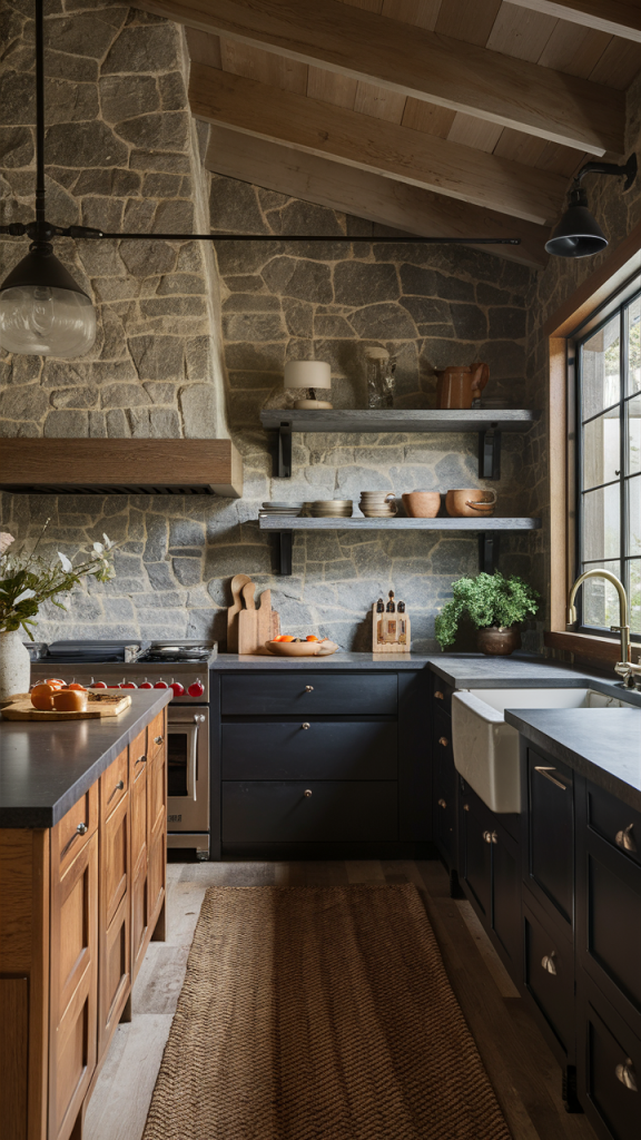 22 Black Kitchen Ideas: Modern, Small Spaces, Rustic Wood & Luxury ...