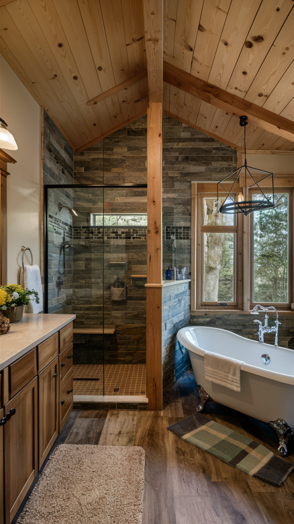 42 Stylish No Door Shower Ideas for Walk-In Master Baths, Small Spaces ...