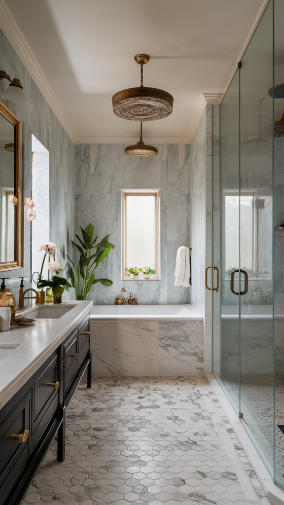 42 Stylish No Door Shower Ideas for Walk-In Master Baths, Small Spaces ...