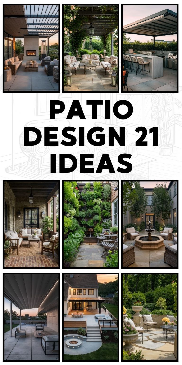 21 Stunning Patio Design Ideas for Every Space – Layouts, Backyards ...
