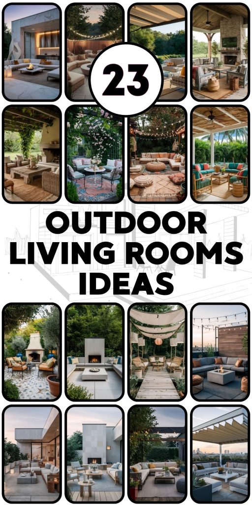 23 Outdoor Living Rooms Ideas: Covered Patios, Fireplaces, Kitchens ...