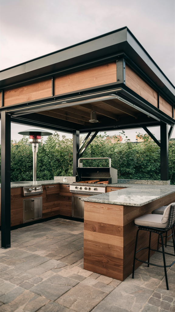 18 Stunning Outdoor BBQ Area Ideas with Roof - Perfect Rooftop Designs