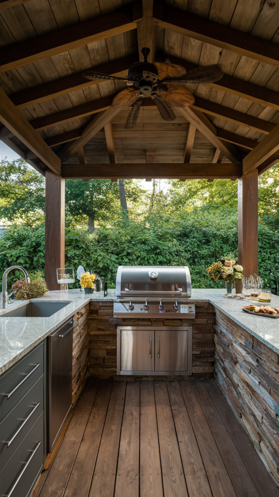 21 BBQ Shelter Ideas for Outdoor Kitchens, DIY, and Backyard Grill Areas