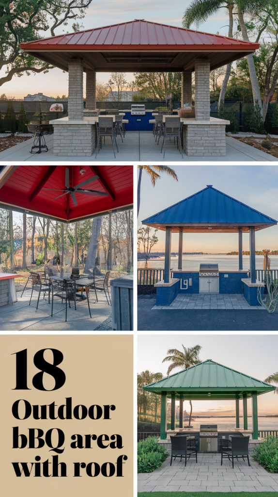 18 Stunning Outdoor BBQ Area Ideas with Roof - Perfect Rooftop Designs