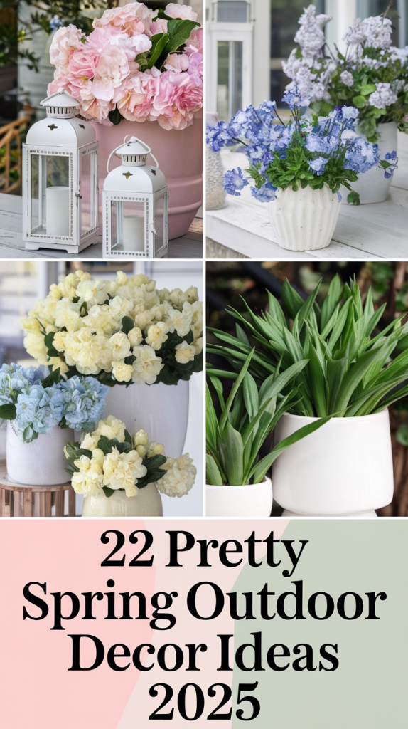 Pretty Spring Outdoor Decor Ideas 2025 – 22 Creative Porch DIY Projects