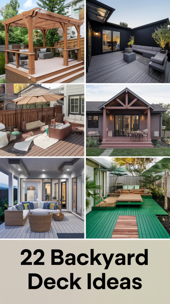 22 Backyard Deck Ideas – Simple, Modern, DIY & Budget-Friendly Designs